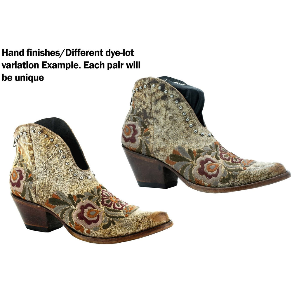 Women's Suede Embroidery Studded Short Boots | Janely | Yippee Ki Yay ...